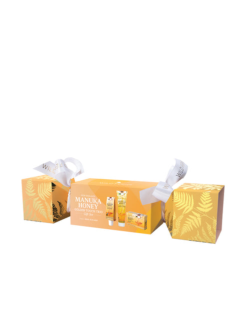 Manuka Honey Golden Touch Trio Gift Set Cracker – Wild Ferns New Zealand
